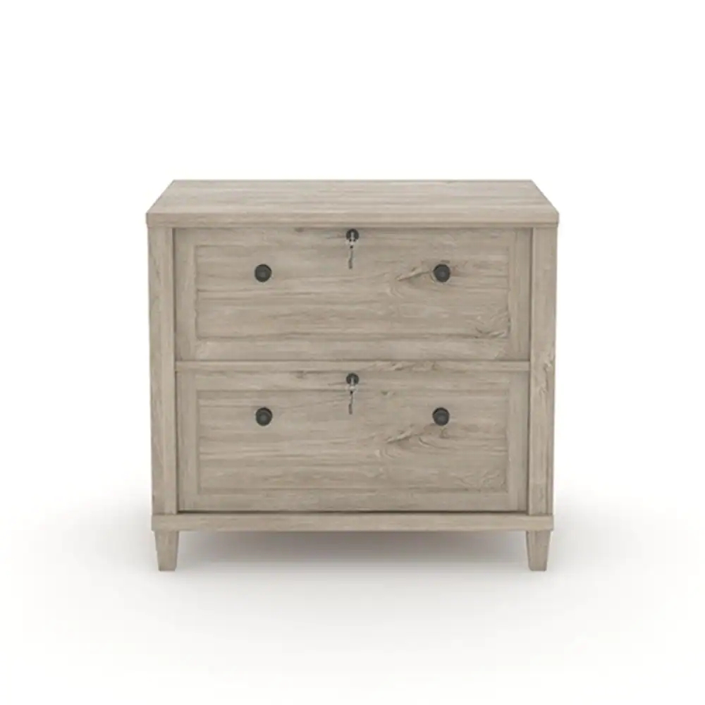 SAUDER Hammond Chalk Oak Decorative Lateral File Cabinet with Locking ...