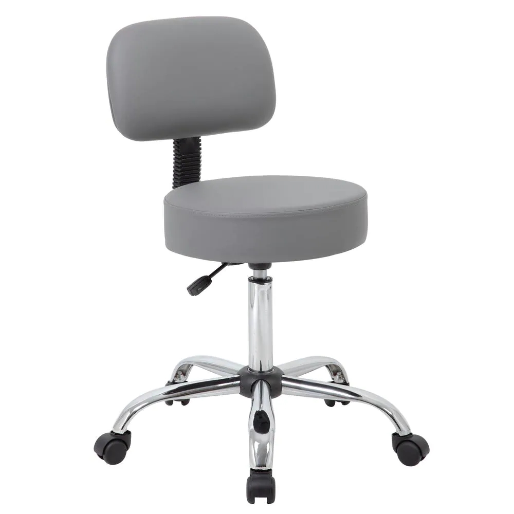 Mejores ofertas e historial de precios de Gray Vinyl Task Stool with ...