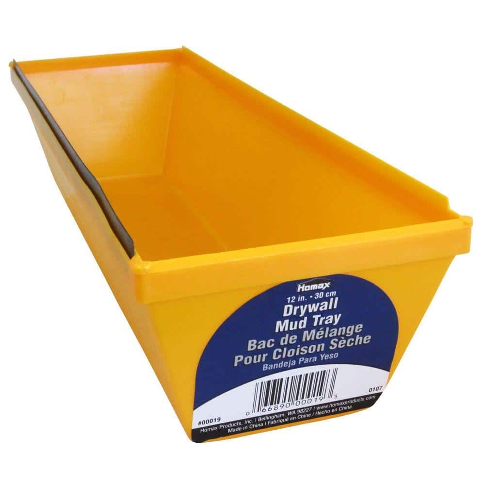 Homax 12 in. Polystyrene Drywall Mud Tray with Metal Edge 00019 Deals ...