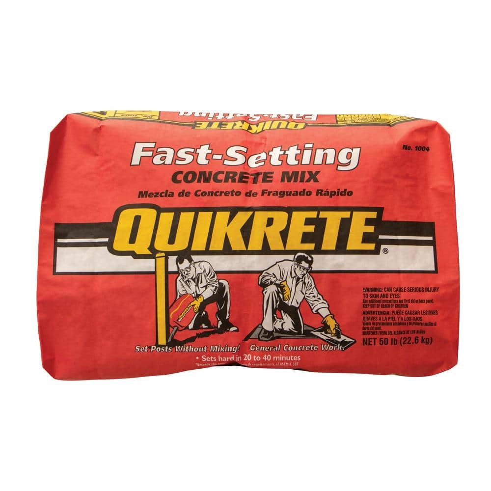 Quikrete 50 lb. Fast-Setting Concrete Mix 100450 melhores ofertas e ...