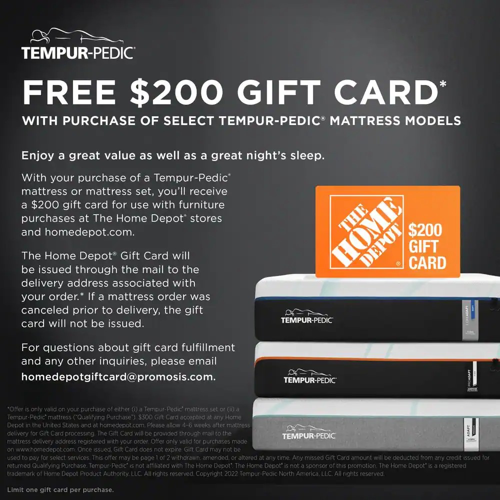 TEMPUR-Cloud Prima 10 in. Medium Memory Foam Queen Mattress Best Deals ...