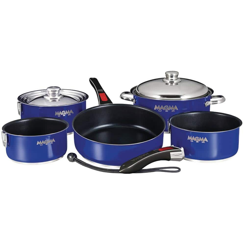 Magma Ceramica Non-Stick 10-Piece Induction Compatible Nesting Cookware ...