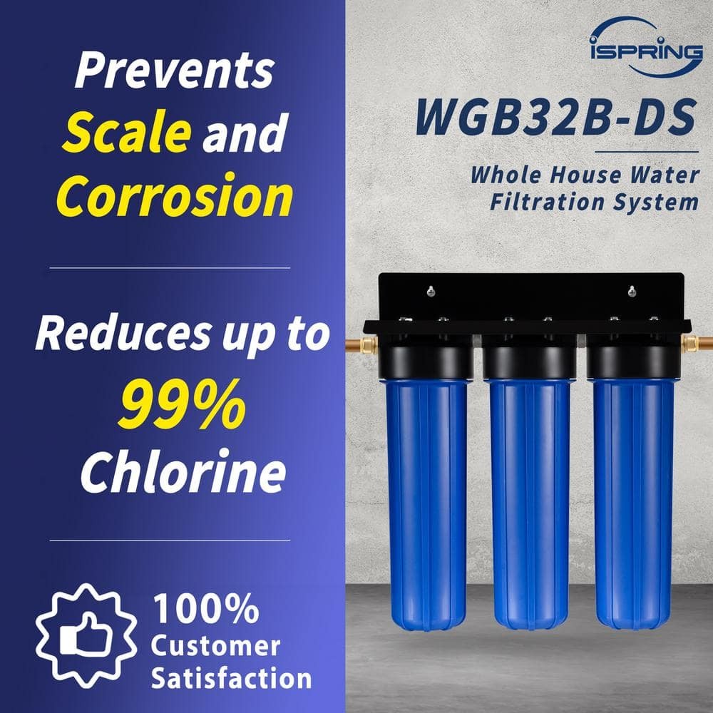 Whole House Water Filter System w/Sediment, Polyphosphate Anti-Scale ...