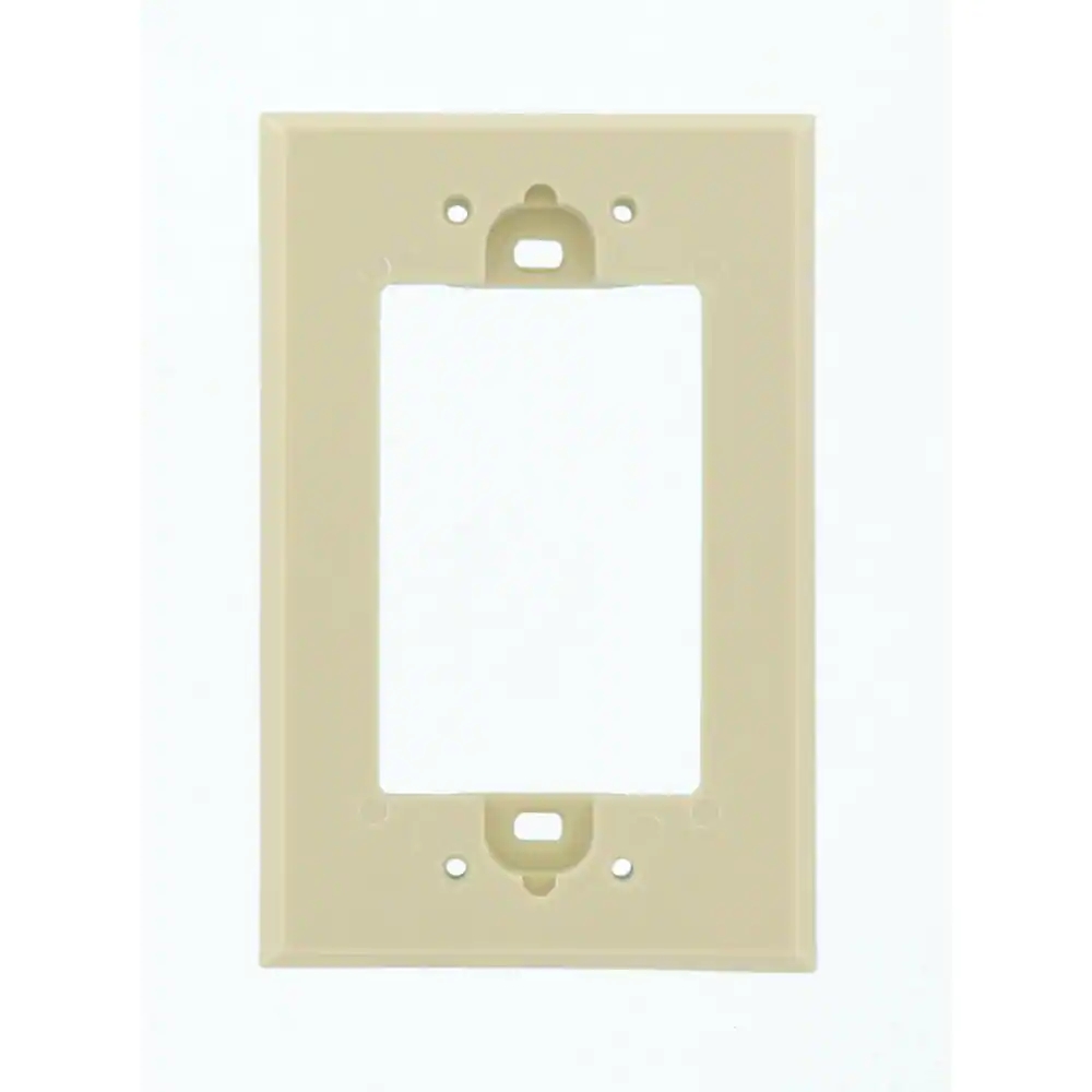 Leviton 1-Gang Ivory Decora/Rocker Plastic Standard Shallow Wall Box ...