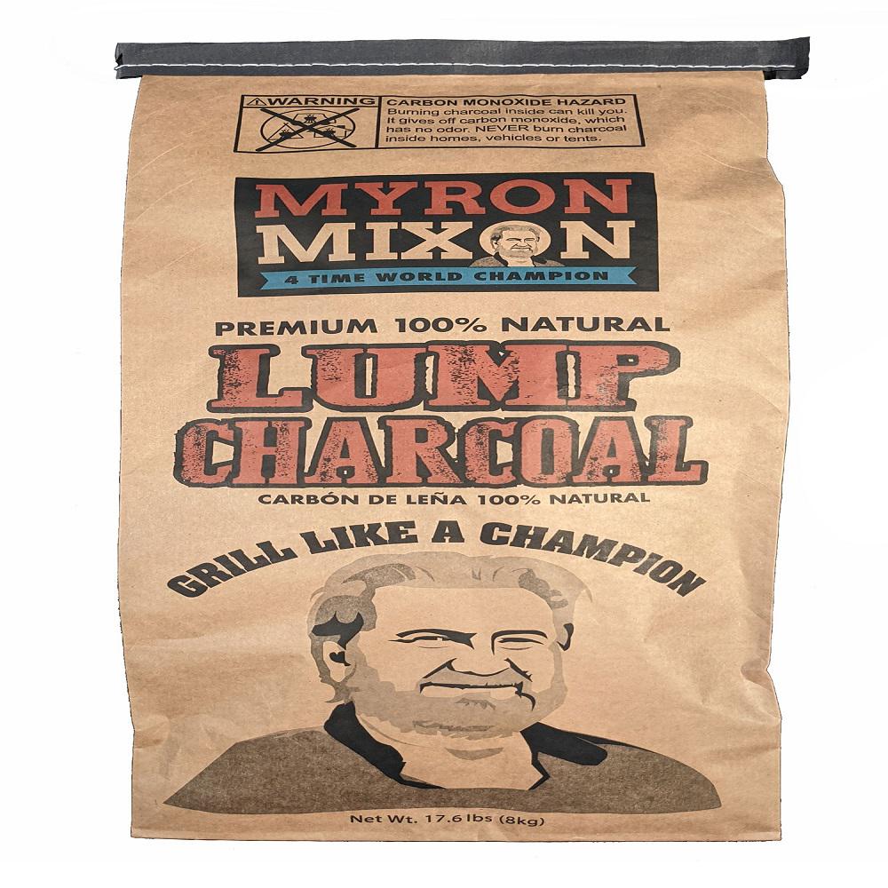 Myron Mixon 17.6 lbs. Premium 100% All Natural Lump Charcoal Oak Wood Chunks MMLC17 Deals and ...