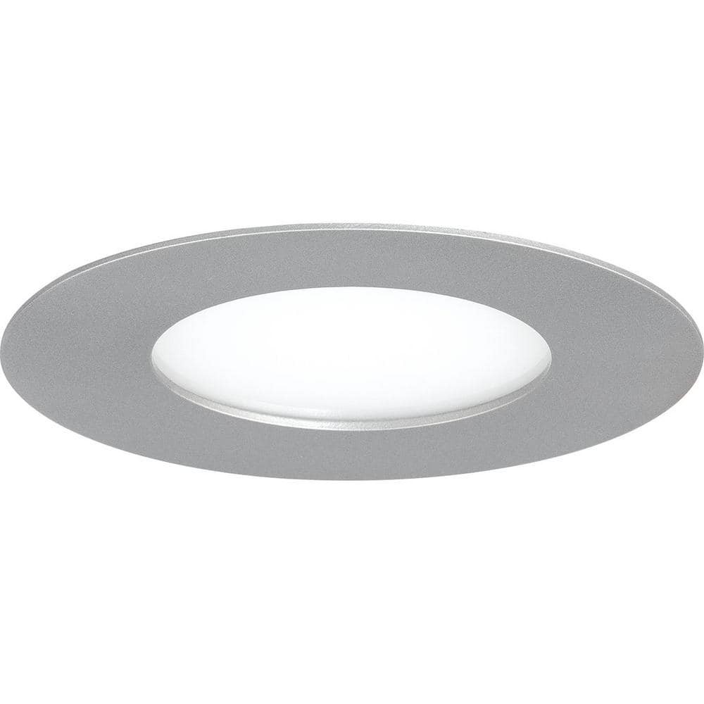 Progress Lighting 5 in. 3000k Brushed Nickel Integrated LED Recessed ...