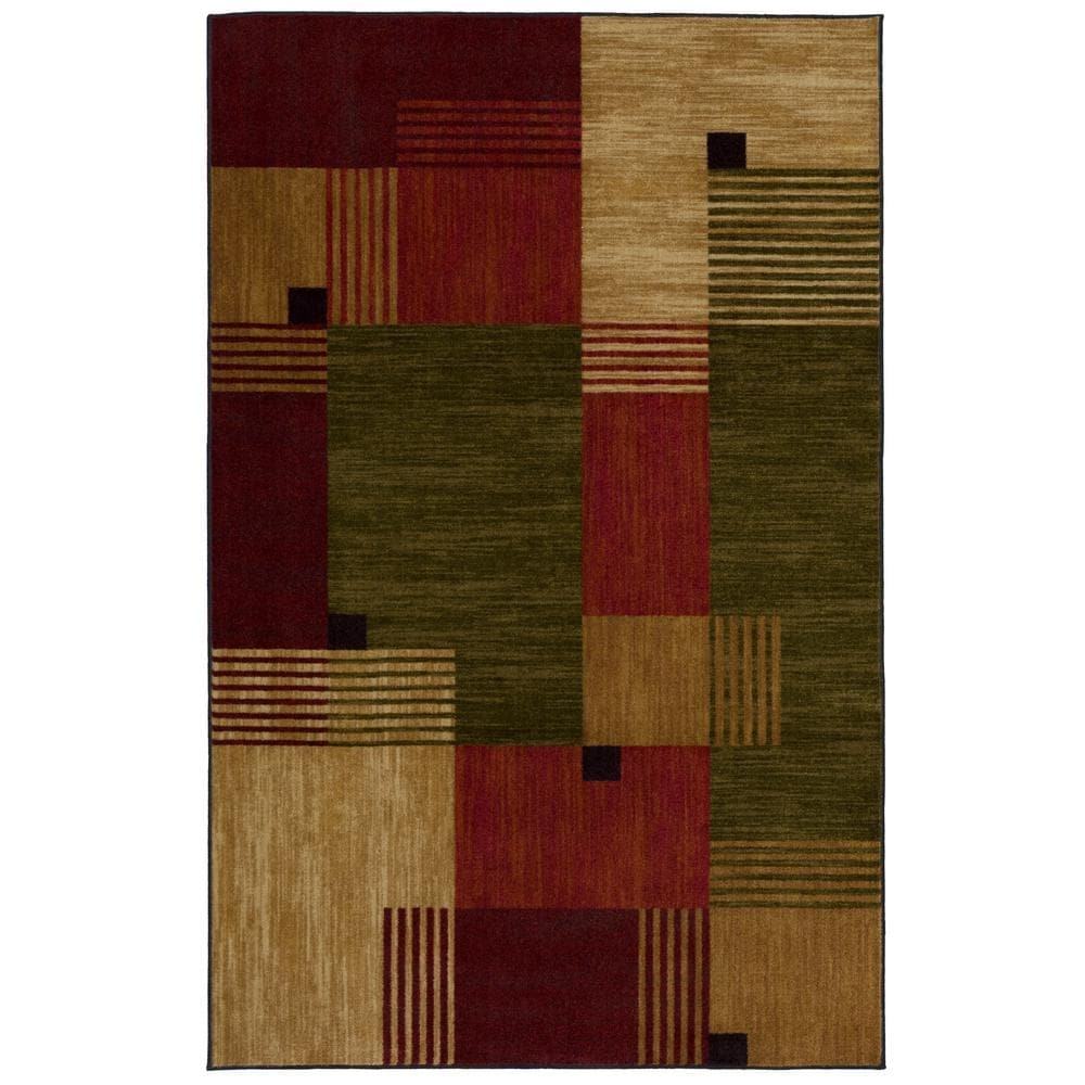 Mohawk Home Alliance Multi 6 ft. x 9 ft. Geometric Area Rug 512989 Best ...