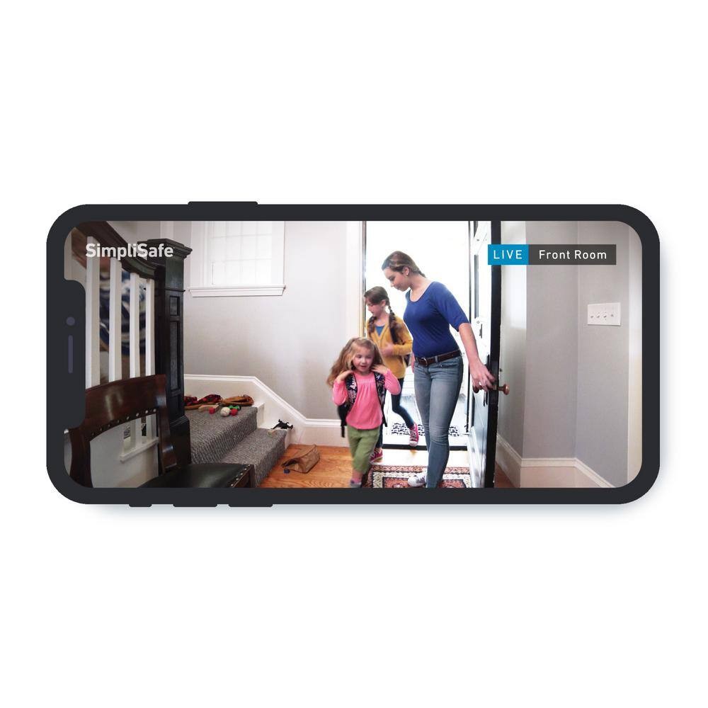 SimpliSafe Wired Indoor Smart Home Security Camera with 1080p HD, Night ...