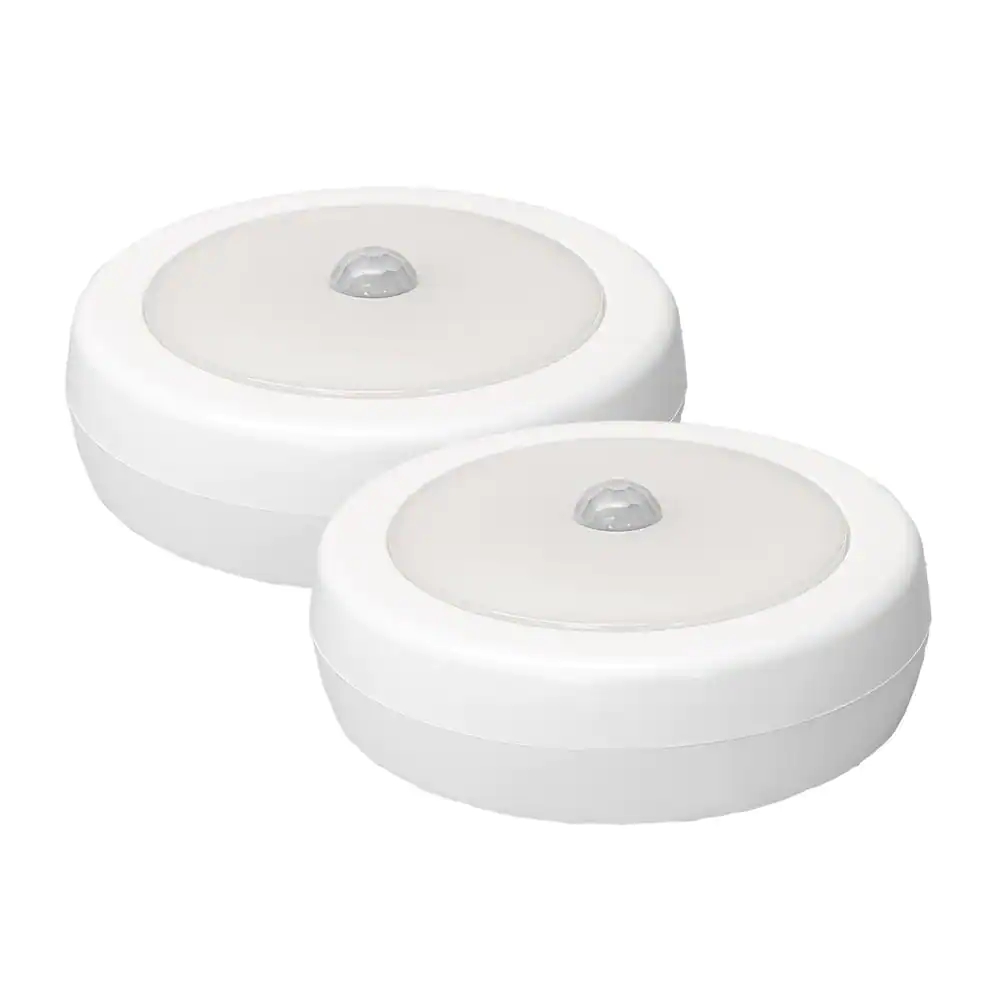 Motion Activated Adjustable LED White Puck Light (2-Pack) Deals and ...