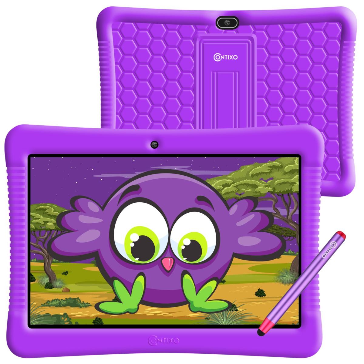 Contixo 10 Inch Kids Tablet with Value Educator Approved Academy - Blue ...