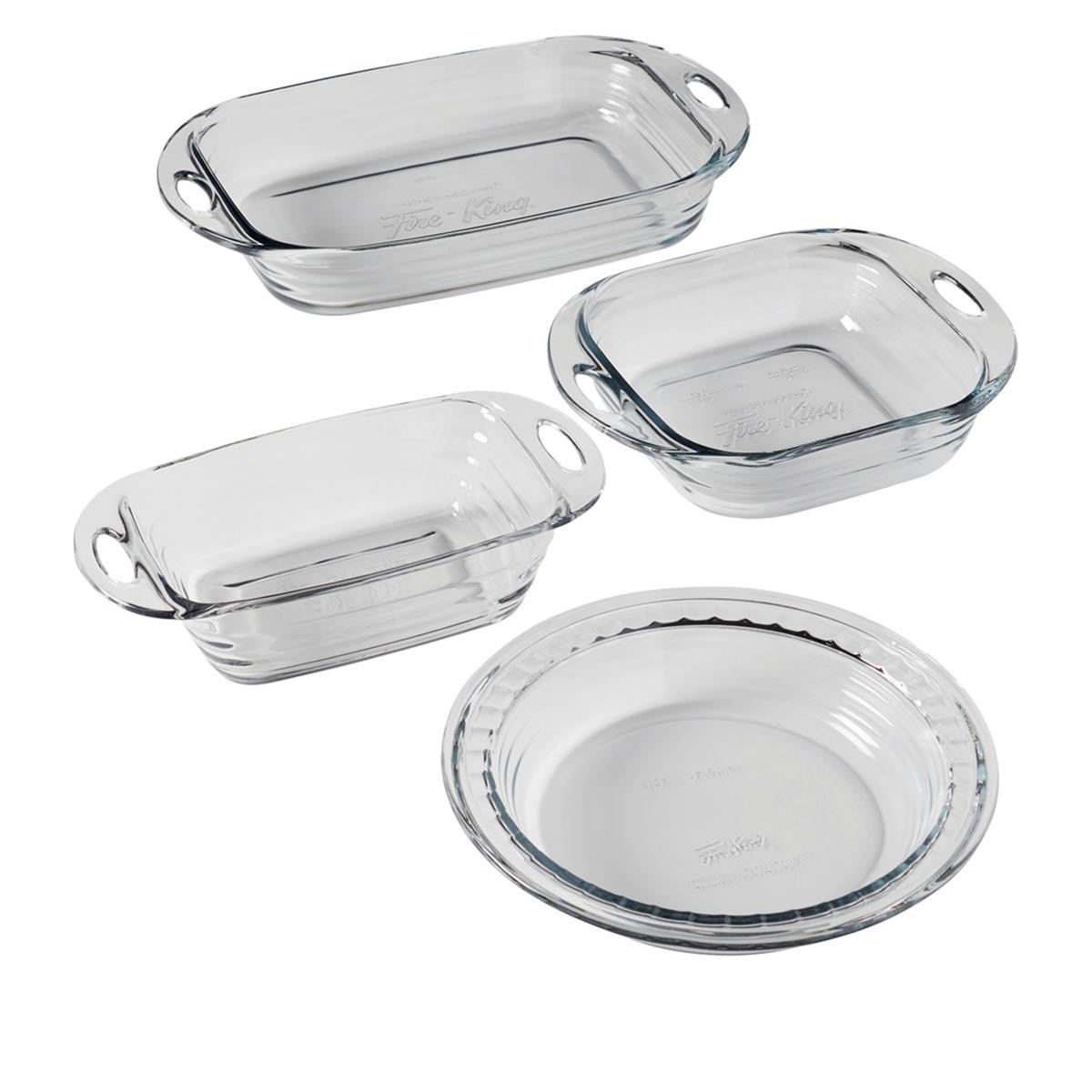 Anchor Hocking Fire-King 4-piece Glass Bakeware Set Best Deals and ...