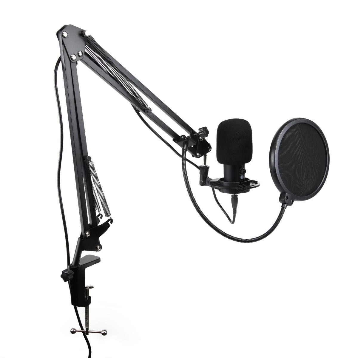 Emerson USB Gaming/Streaming Condenser Microphone w/ Filter & Mount ...